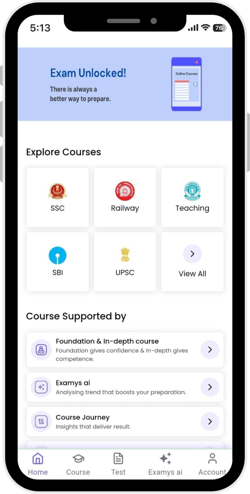 Examys.com - India's #1 Govt Exam Preparation Platform | Online Course
